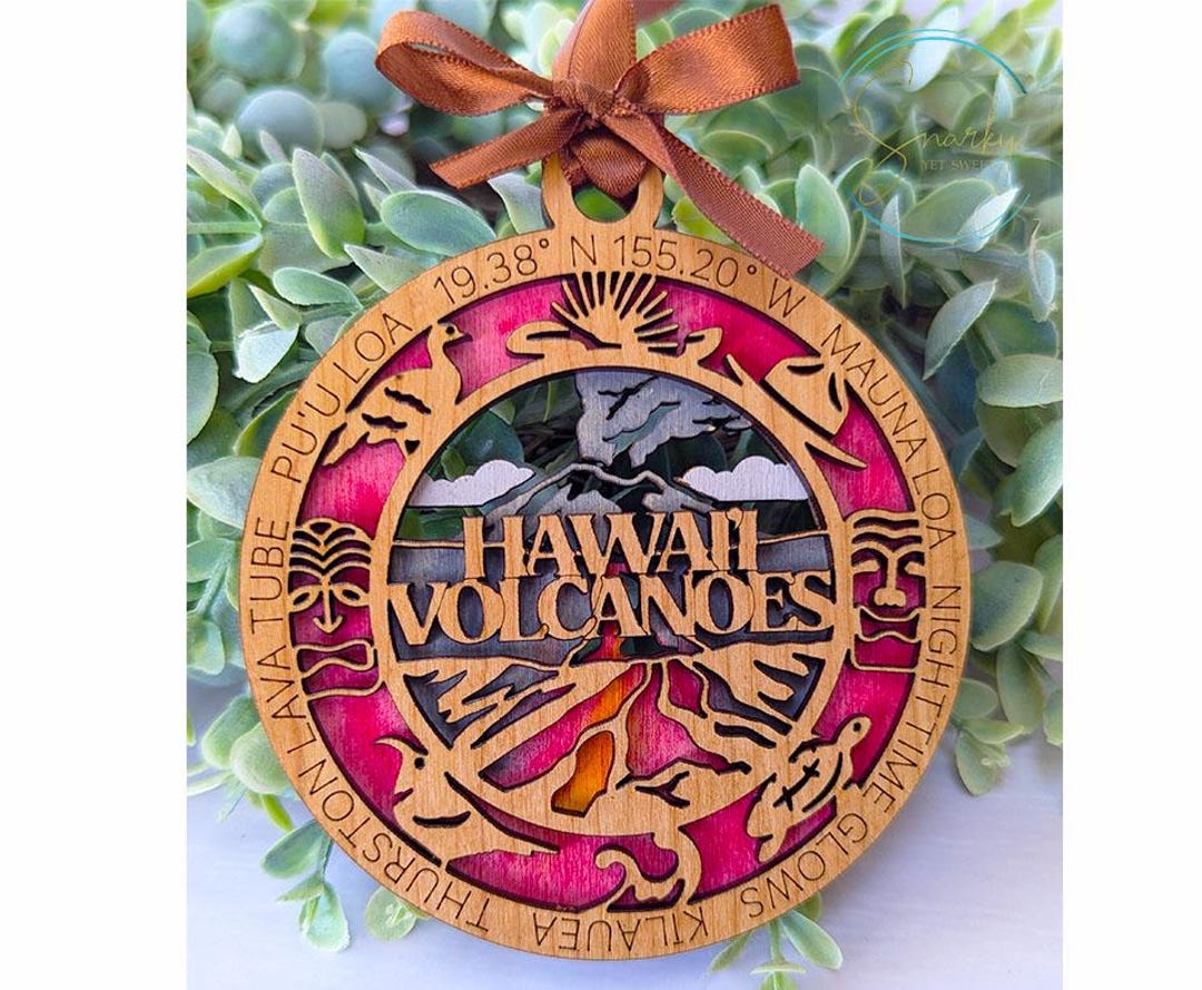 Hawaii Volcanoes National Park Ornament, Hawaii Volcanoes Ornament ...