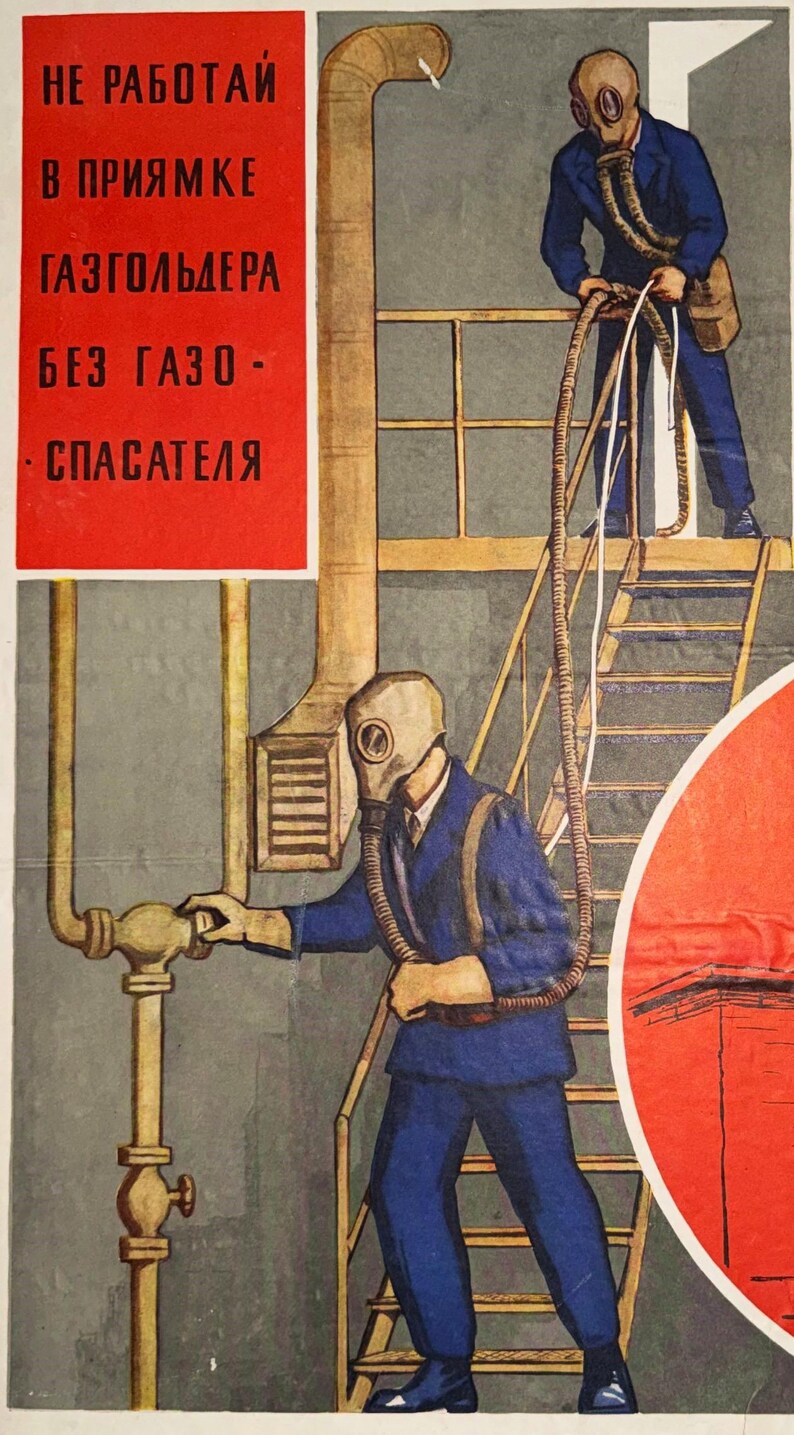 Soviet Propaganda Poster 1970 USSR Vintage Original Rare | "before ...