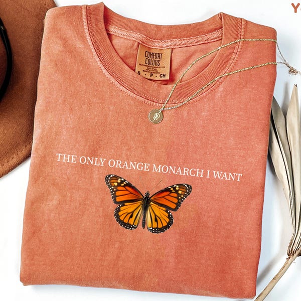 Monarch Tshirt No Kings - Etsy