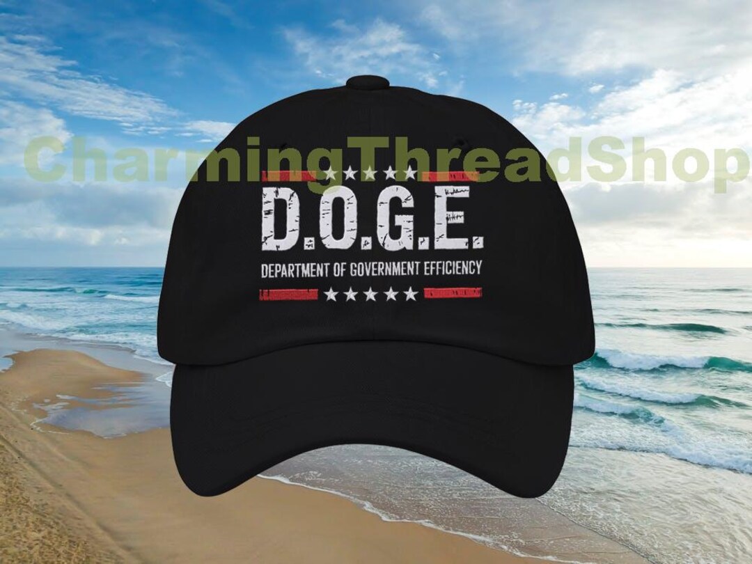 DOGE Department of Government Efficiency Embroidery Cap, Trump Musk Hat ...