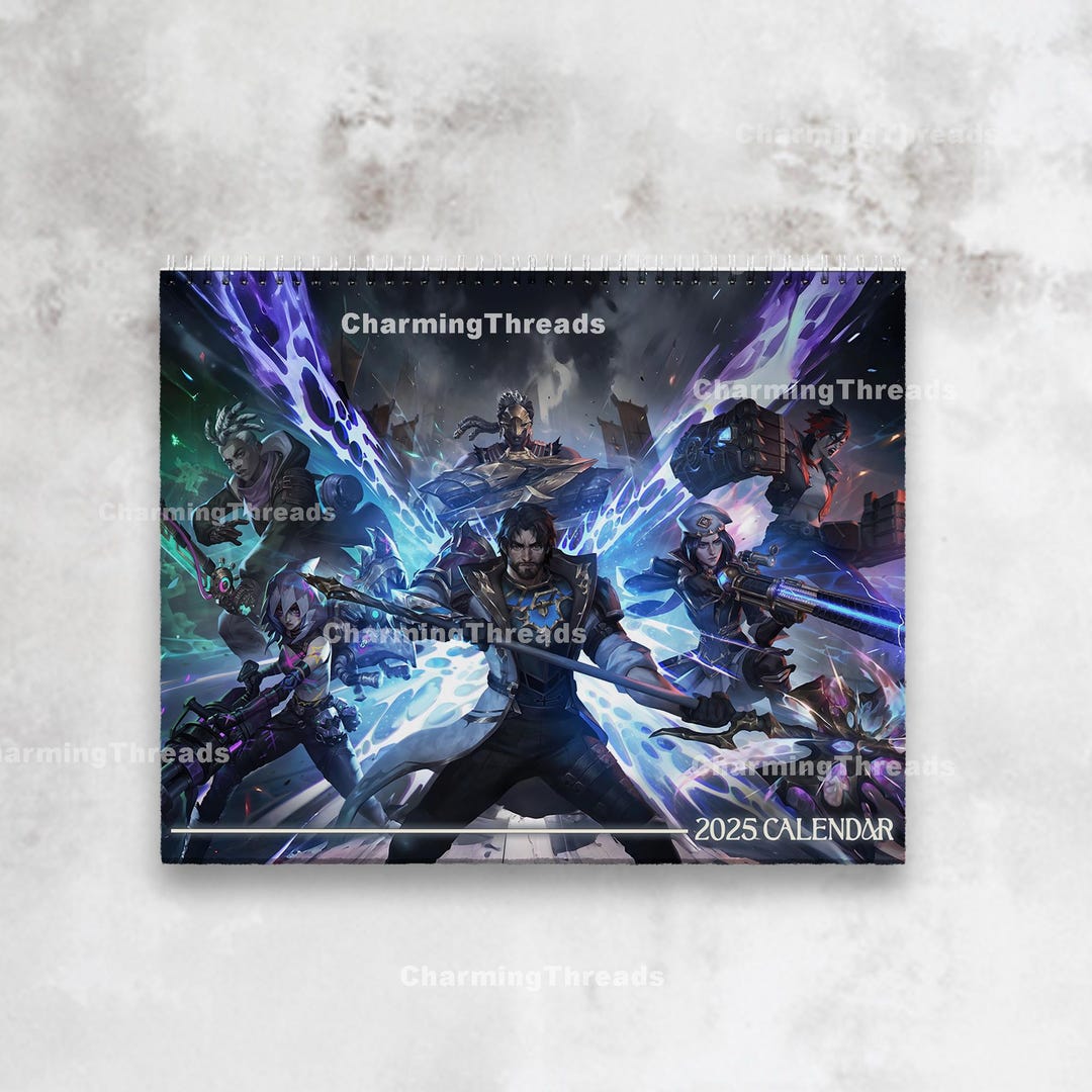 Arcane Calendar (2025) | League of Legends | Wall Calendar | Jinx ...