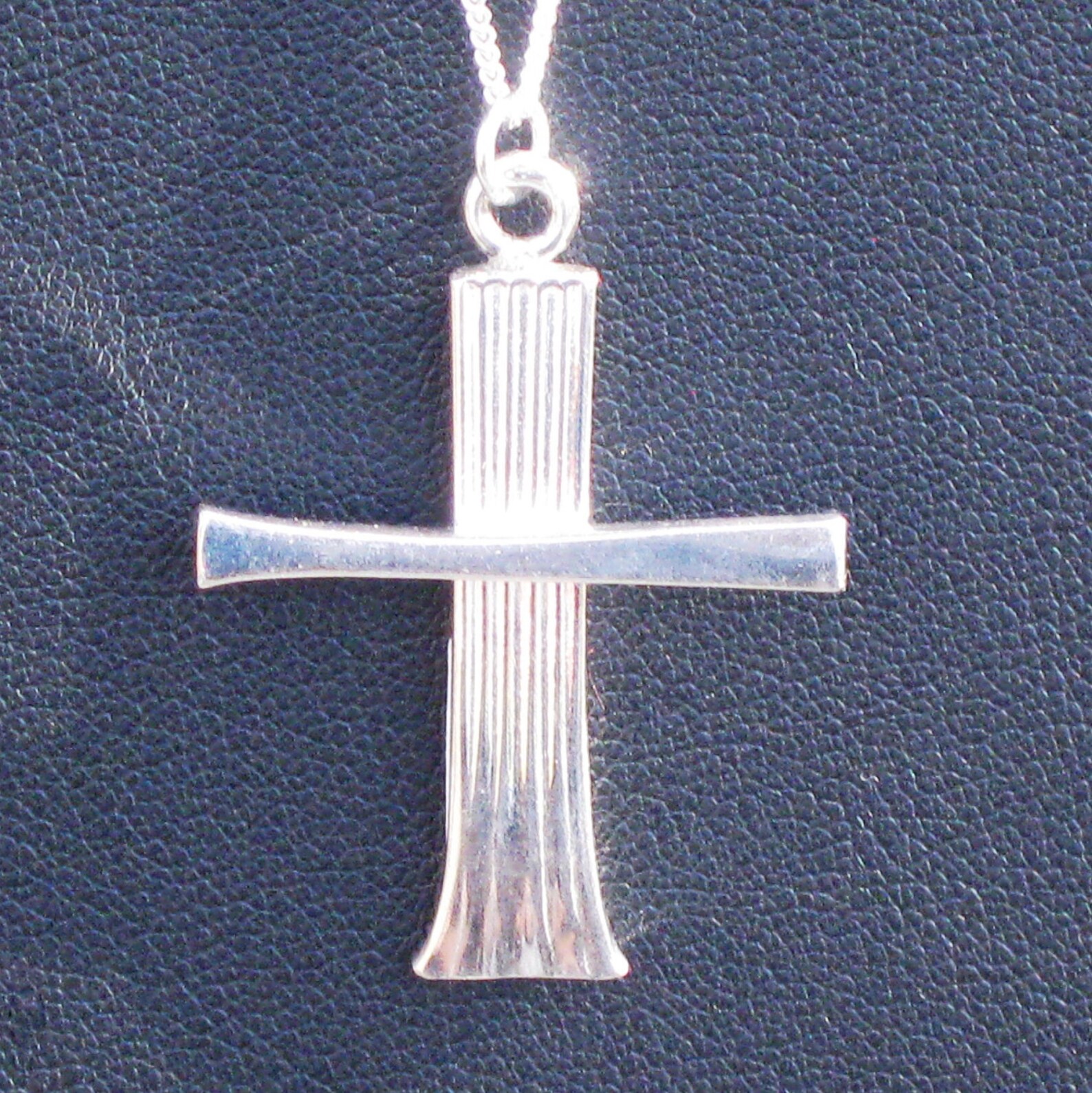 Sterling Silver Spoon Handle Cross Pendant - Etsy