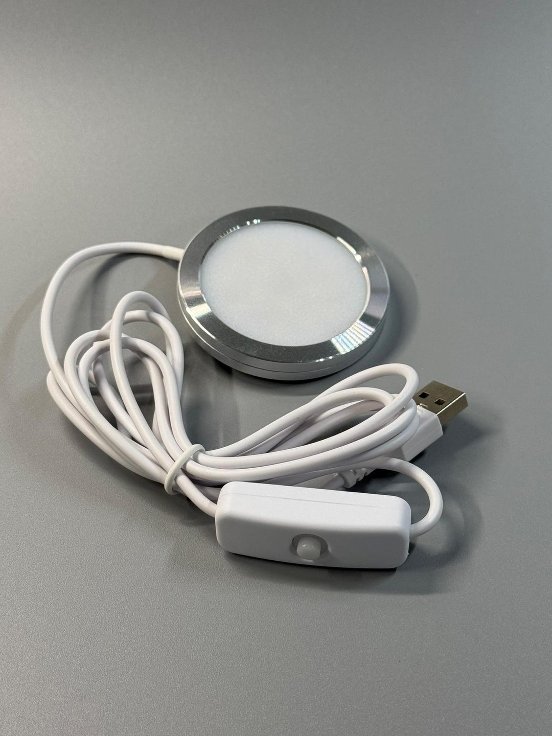 White Puck Light for 3D Projects (bambu Labs and Others) - White Cord ...