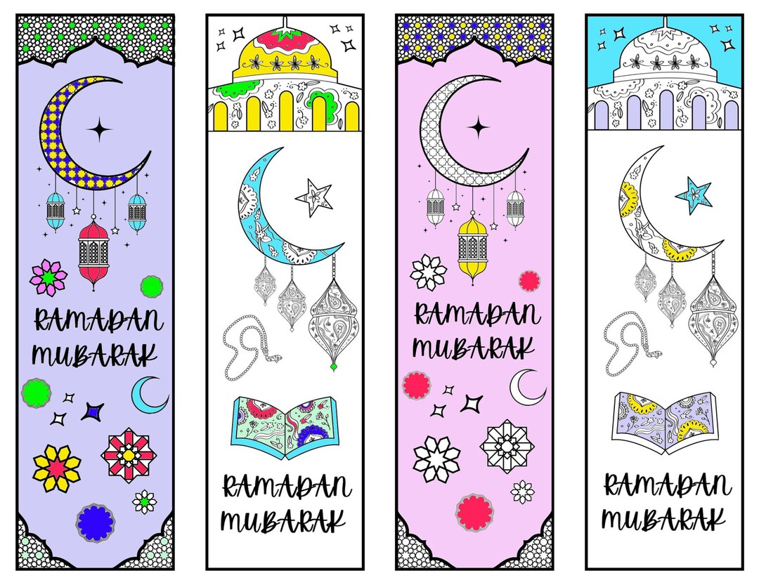 Ramadan Activity for Kids, Printable Bookmarks, Fun Educational ...