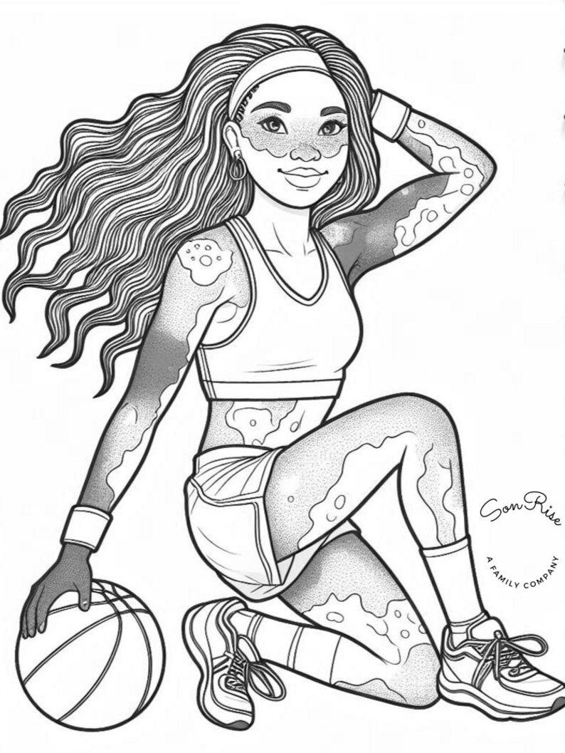 Vitiligo Coloring Sheet 1 - Etsy
