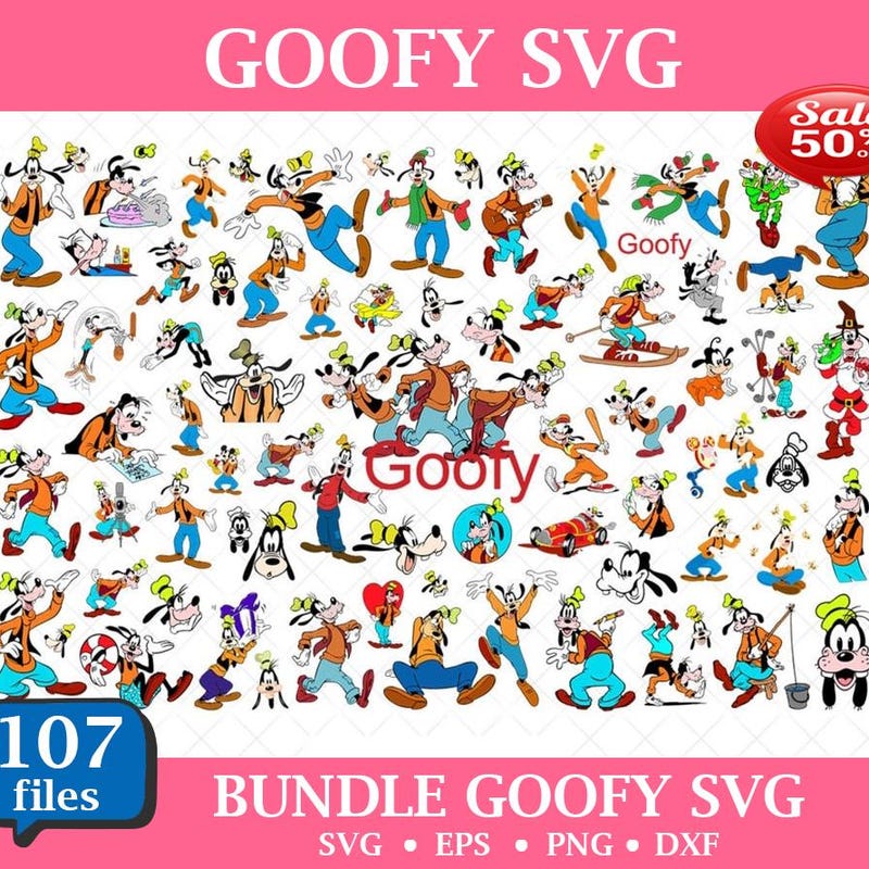 Goofy Svg - Etsy