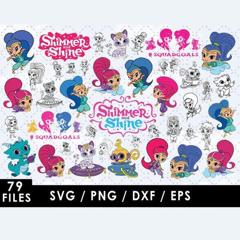 Shimmer and Shine Svg Bundle, Shimmer Svg, Zeta the Sorceress Svg ...
