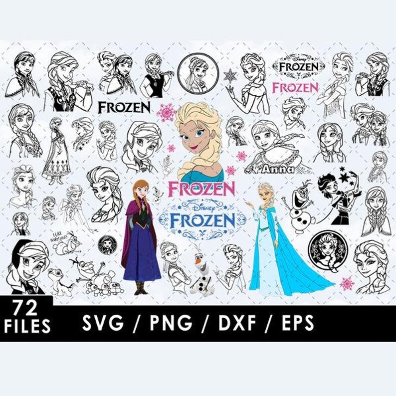 Elsa Bundle Svg, Elsa Frozen Princess Svg, Frozen Elsa Svg, Cute Elsa ...