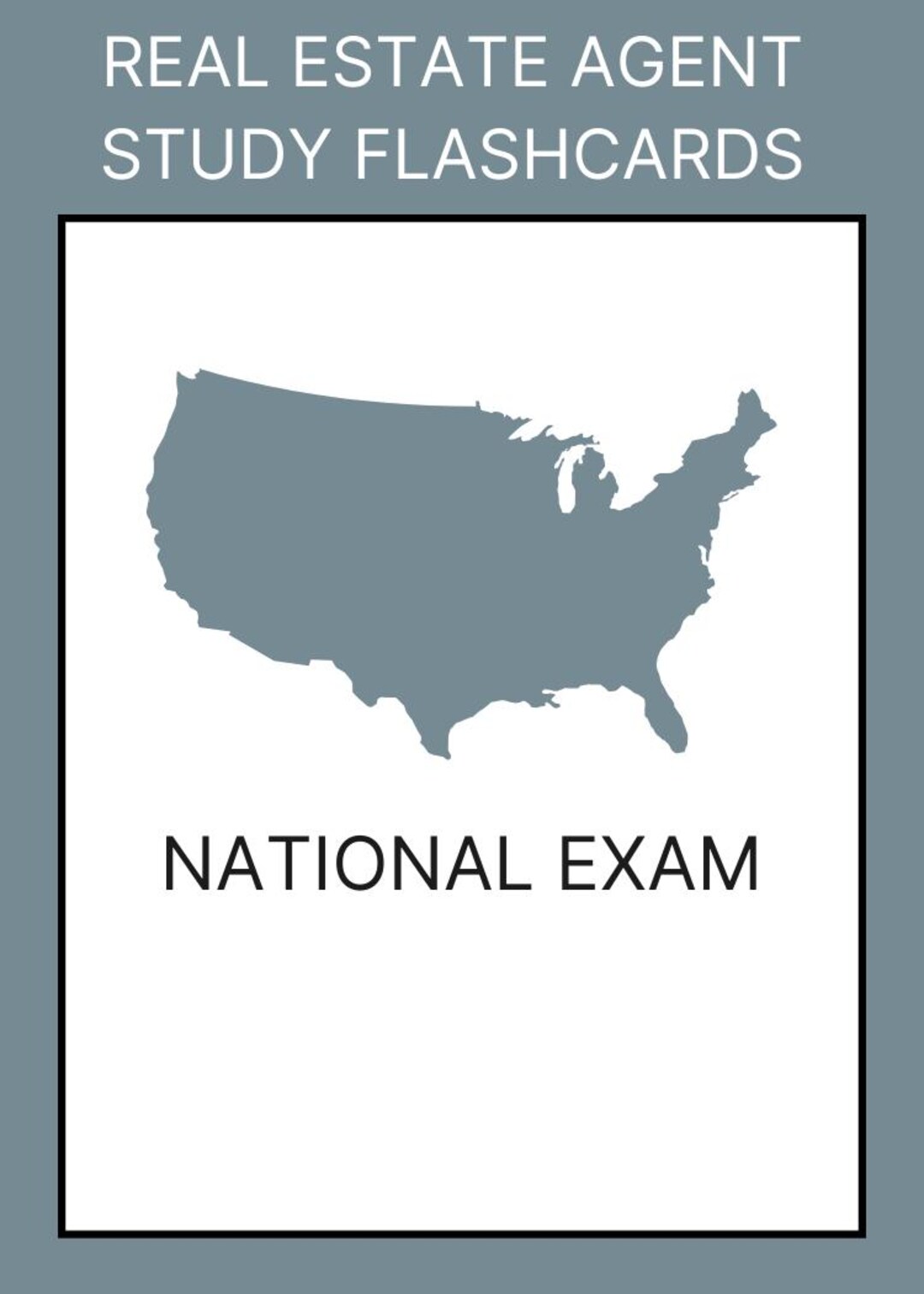 Real Estate Agent Flashcards - National Exam - Digital Download - Etsy