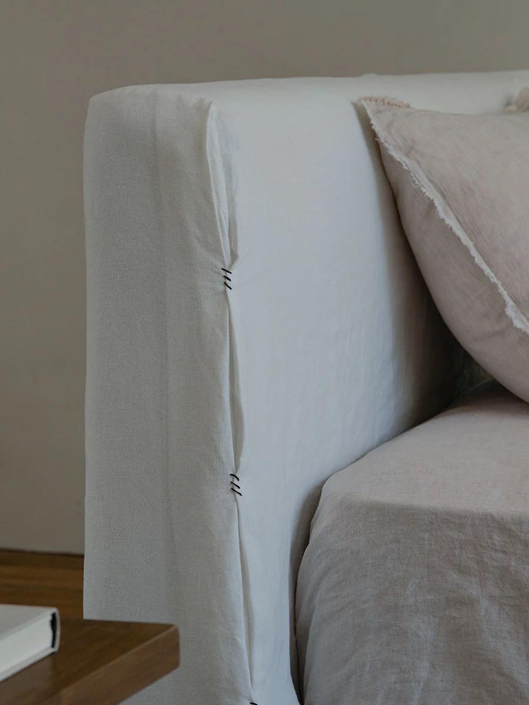 Custom Linen Headboard Cover - Tailored Slipcover for Headboards and ...