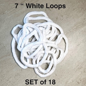 36 White 7" Cotton Potholder Loops: Harrisville Designs (2 Sets of 18) Made in the USA ...