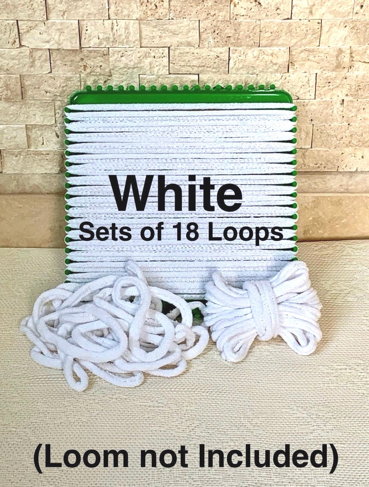 White Loops 7" Cotton Potholder | Harrisville Designs | Sets of 18 | Made in the USA ...