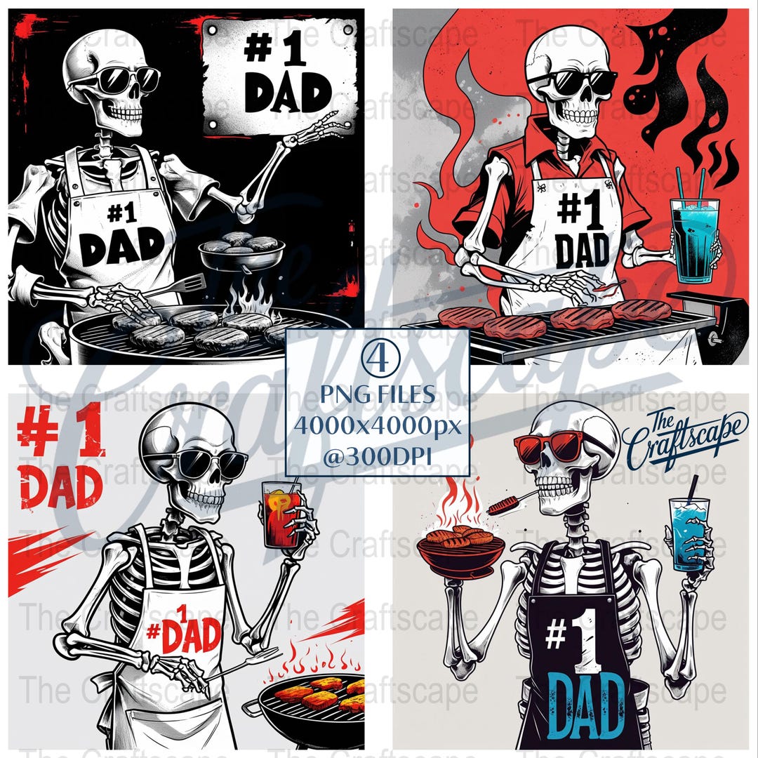 Number 1 Dad Skeleton Png Digital Halloween Sublimation Design Download ...