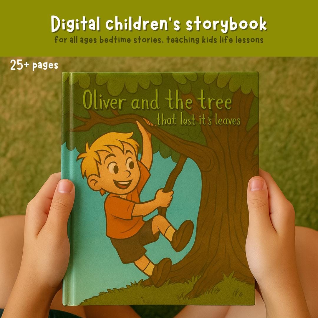 Children’s Educational Storybook (oliver and the Tree That Lost Its ...