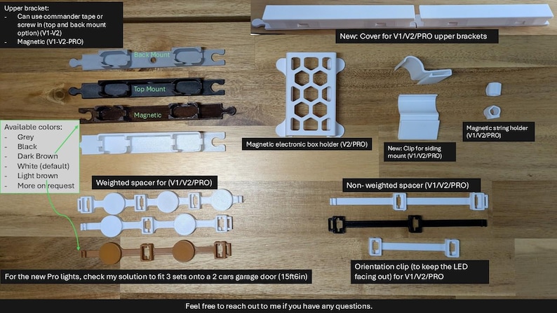 Govee Light Curtain V1 & V2 Upper Track - Different Mount Style - Etsy