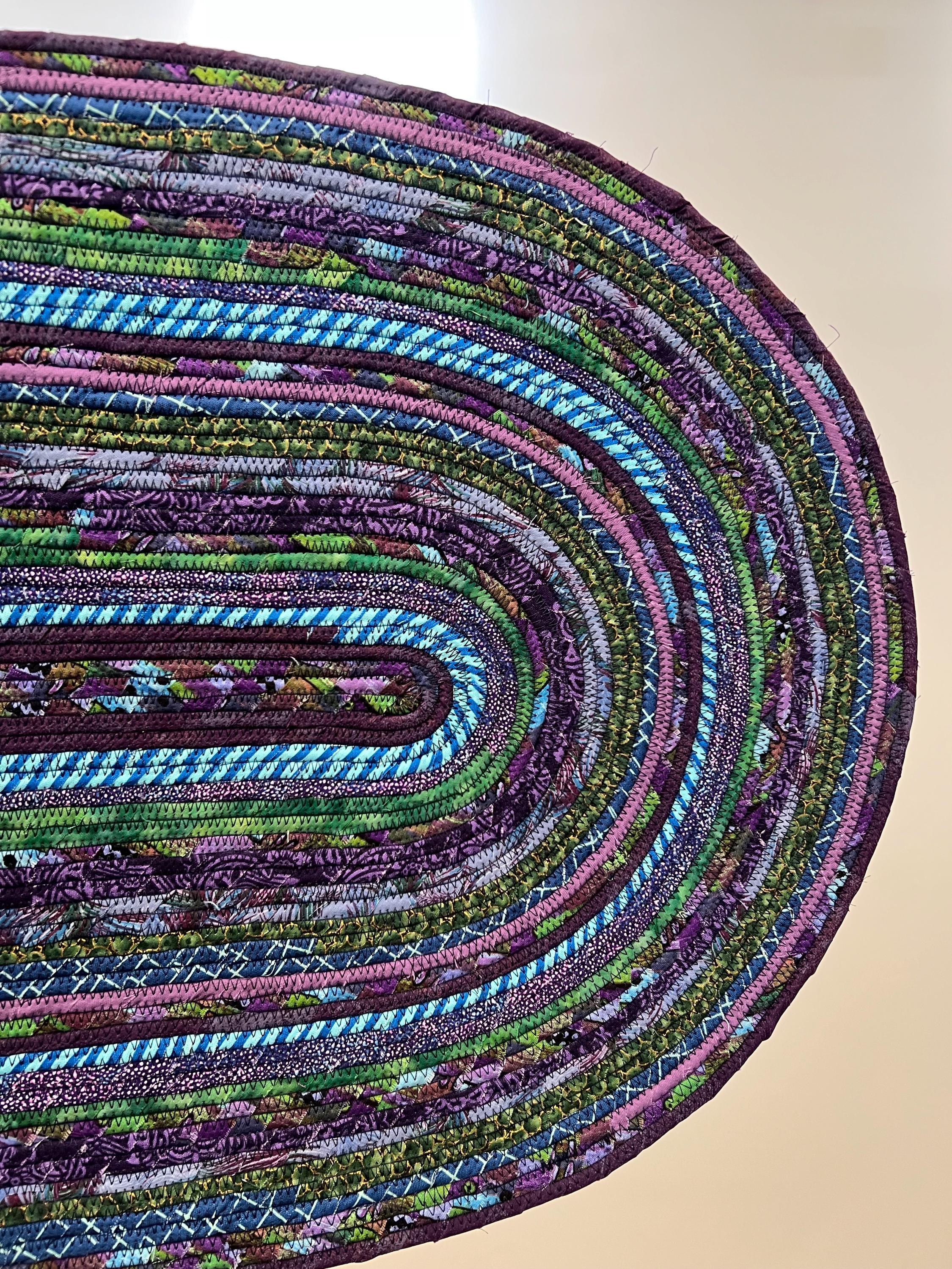 Purple and Green Rope Wrapped Rug - Etsy