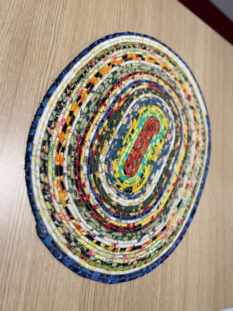 Fruit and Vegetable Fabric Scrap Rope Wrapped Rug - Etsy