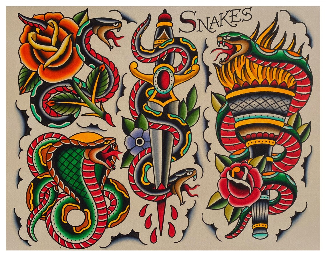 Snakes Flash - Etsy