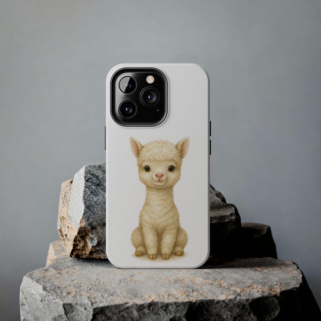Watercolor Style Baby Alpaca Phone Case | Animal iPhone & Samsung Cover ...