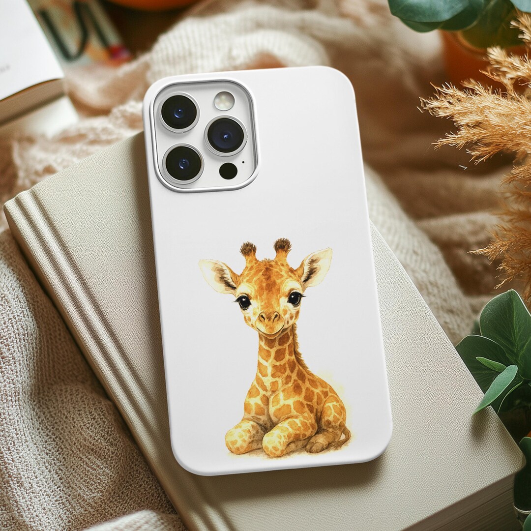 Watercolor Baby Giraffe Phone Case, Animal Lover Gift - Etsy