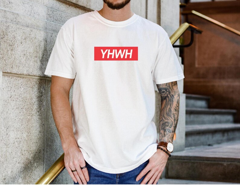 YHWH Clothing Christianity T Shirt in God We Trust Jesus Attire Comfort ...