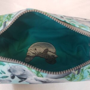 Manatee Cosmetic Bag Makeup Bag LARGE - Etsy