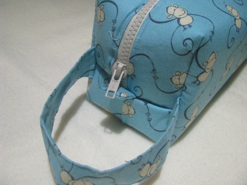 Funky Monkey Friends Surprise Embroidery Inside Cosmetic Bag Makeup Bag ...