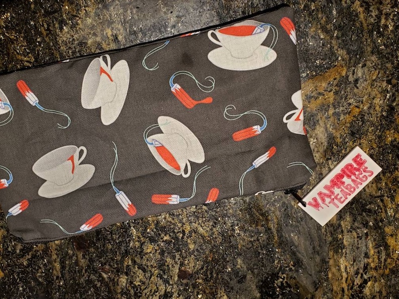 Vampire Teabags Tampon and Pad Period Products Pouch or Bag - Etsy