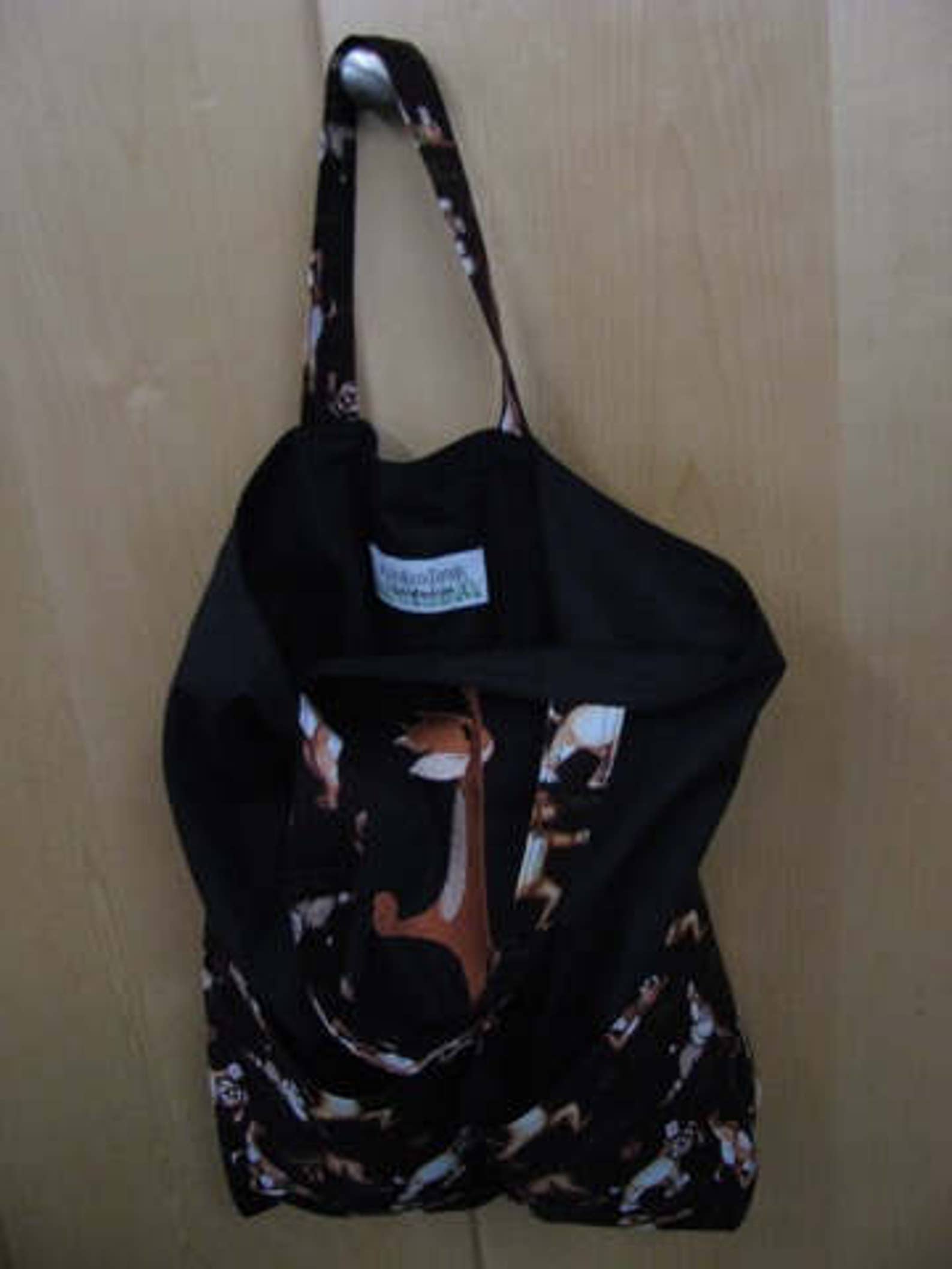 Stretching Yoga Dog Eco Friendly Tote Bag, Shopping Bag, Reusable Bag ...