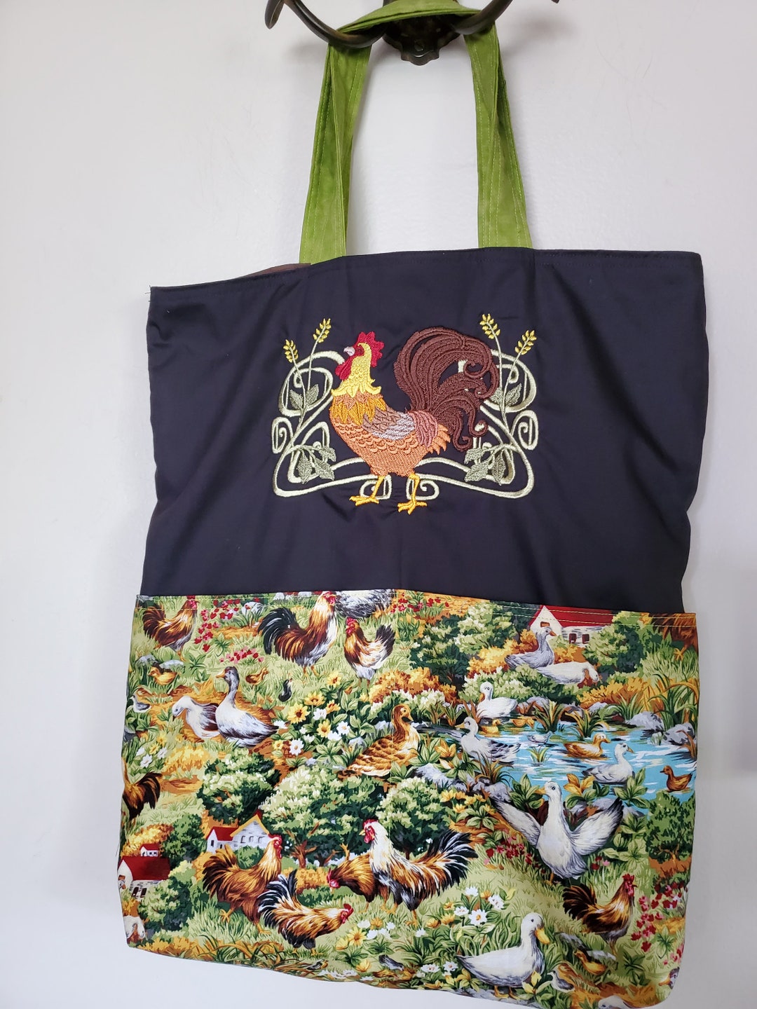 Elegant Rooster Eco Friendly Bag, Tote, Market Tote or Purse - Etsy