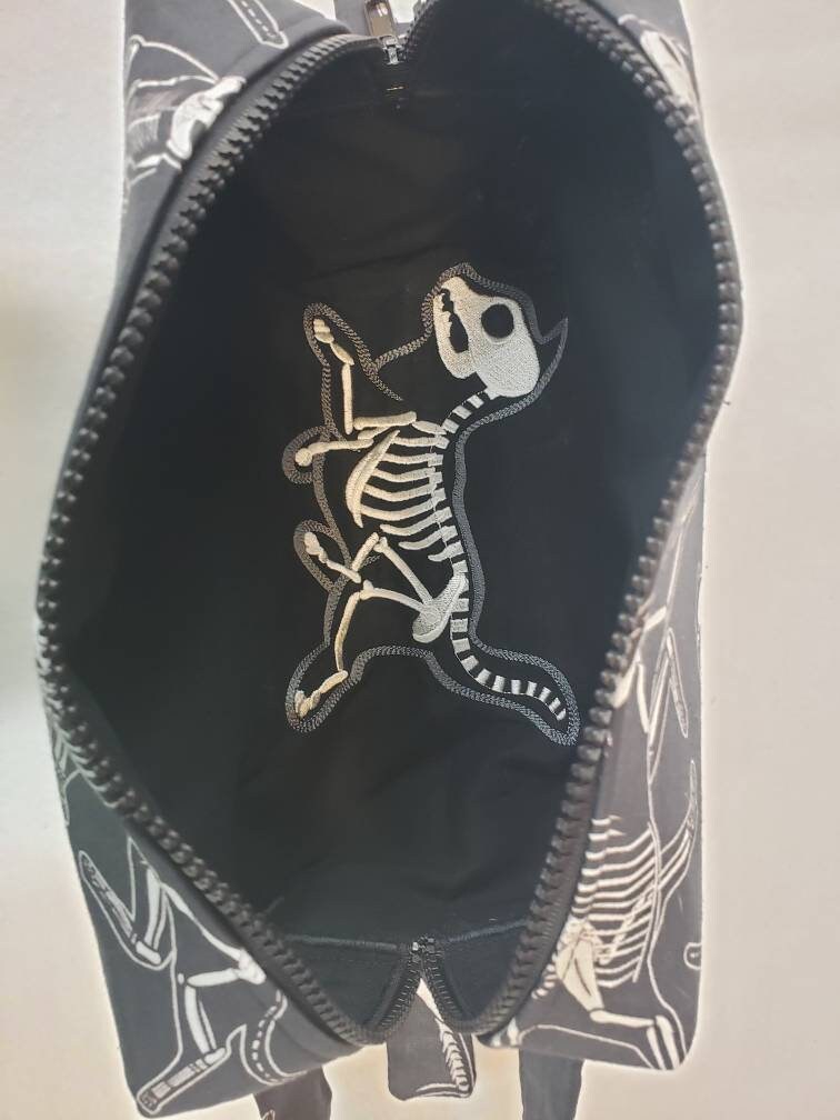 Realistic Skeleton Cats Halloween Cosmetic Bag Makeup Bag LARGE - Etsy