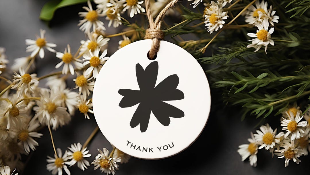 Printable Thank You Tags – Standard, Round, and Square Formats (instant ...
