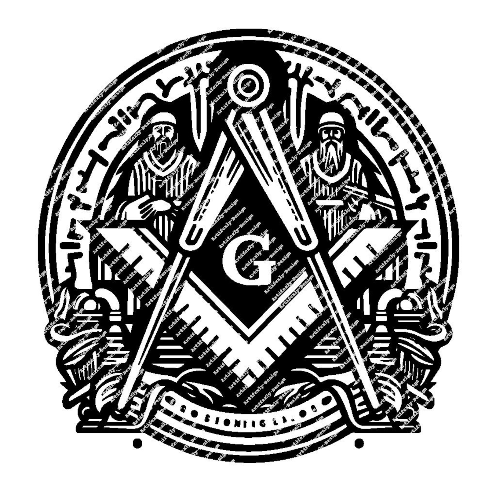 Masonic SVG Bundle | Freemason Symbols, Third Eye (digital Download) - Etsy