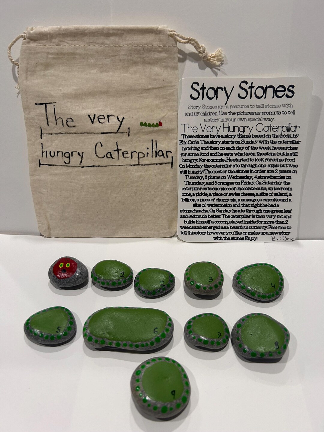 The Very Hungry Caterpillar Story Stones - Etsy Canada