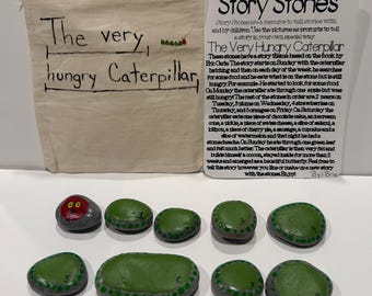 The Very Hungry Caterpillar Story Stones - Etsy