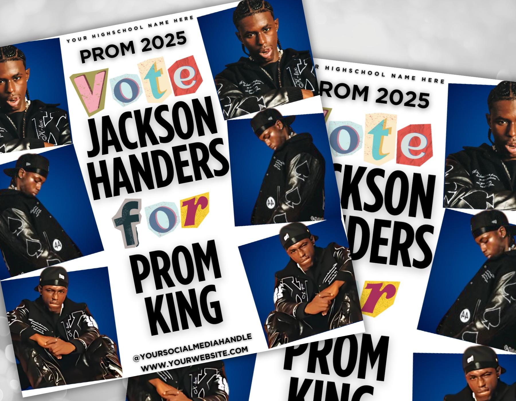 Homecoming Flyer, DIY Flyer Template Design, Homecoming King Flyer ...