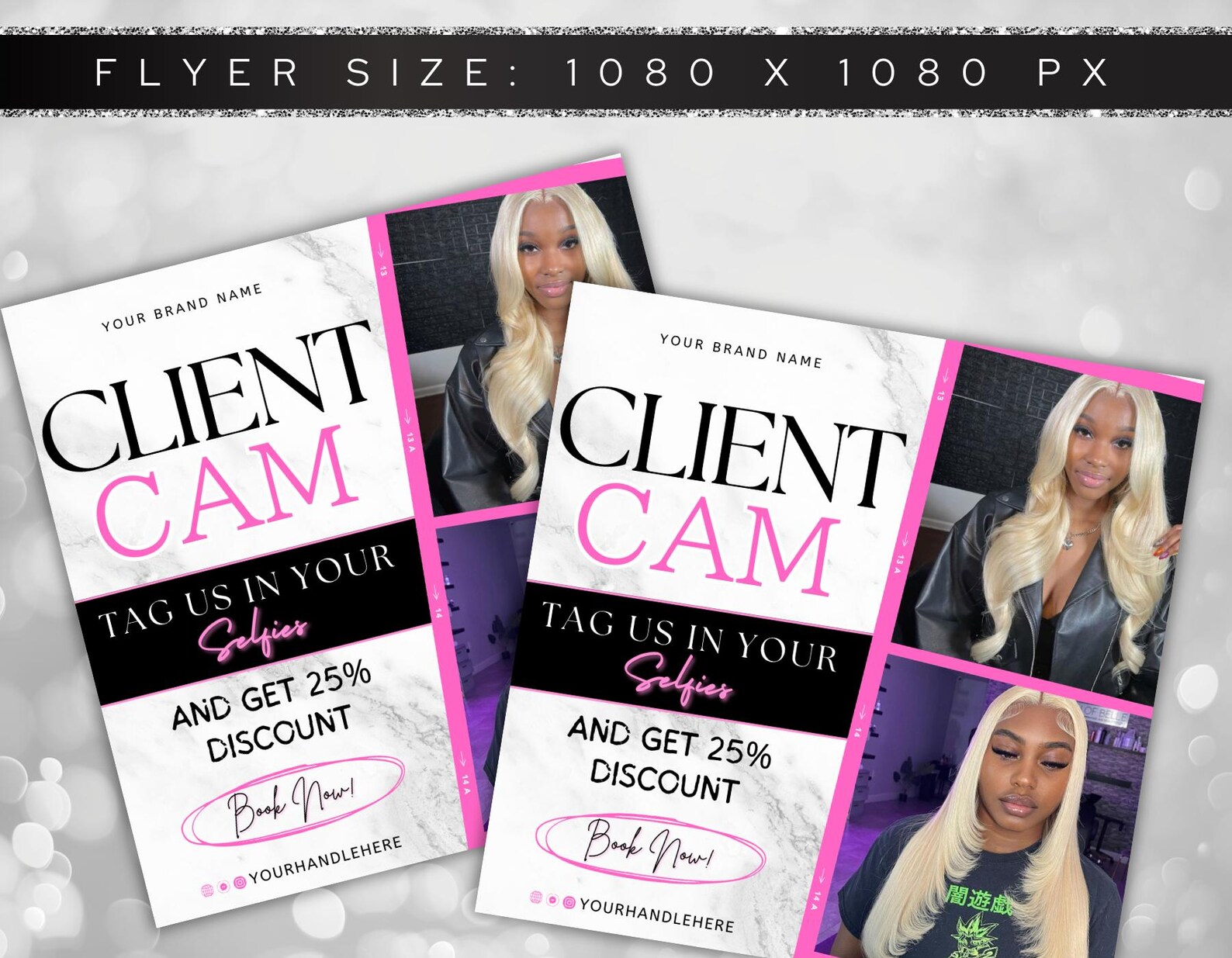 Client Cam Template, Client Cam Flyer, Boutique Flyer, Beauty Flyer ...