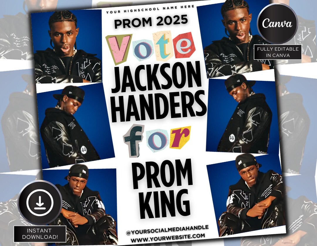 Homecoming Flyer, DIY Flyer Template Design, Homecoming King Flyer ...