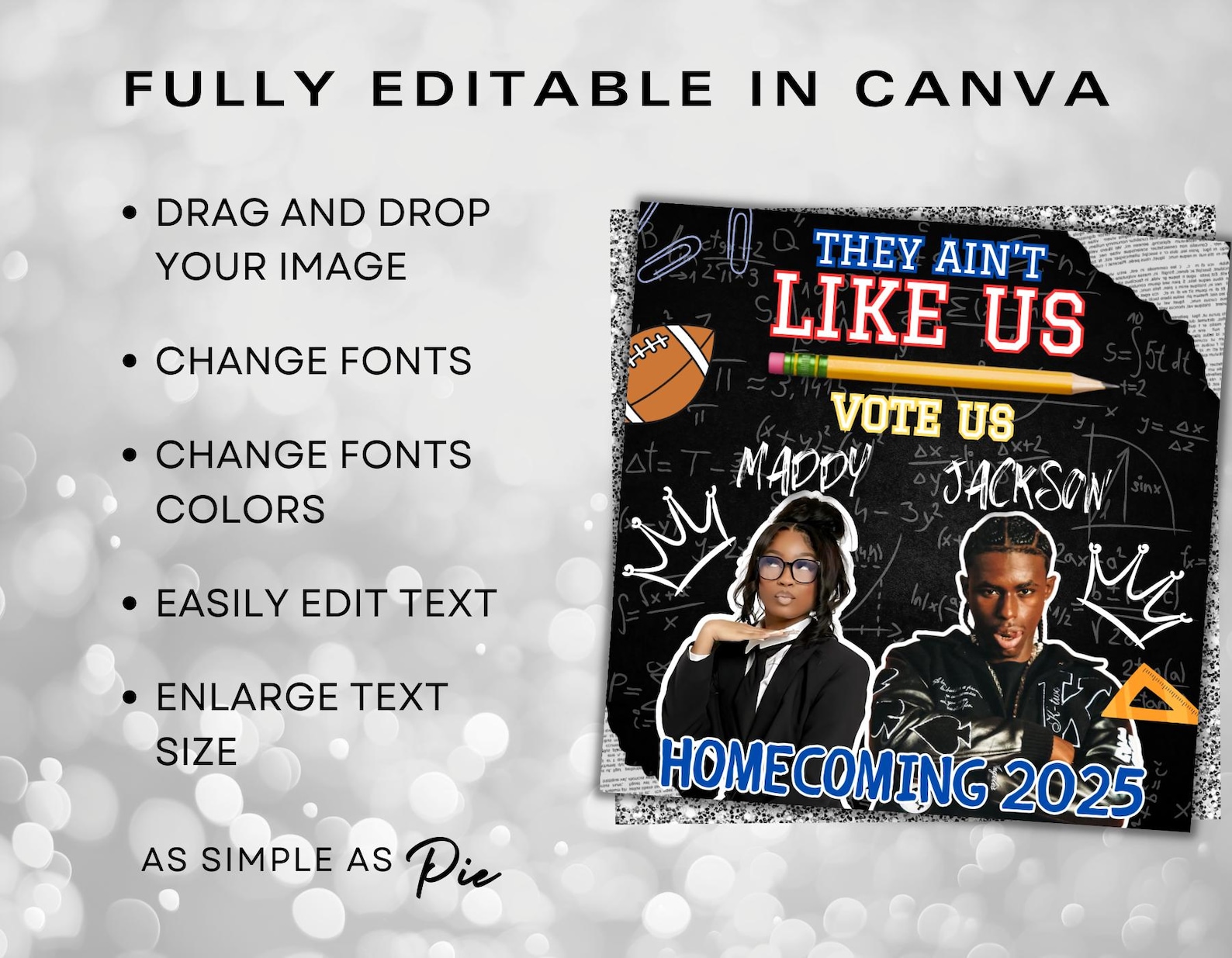 Vote for Me | Prom & Homecoming Class Campaign Flyer, Vote Prom King ...
