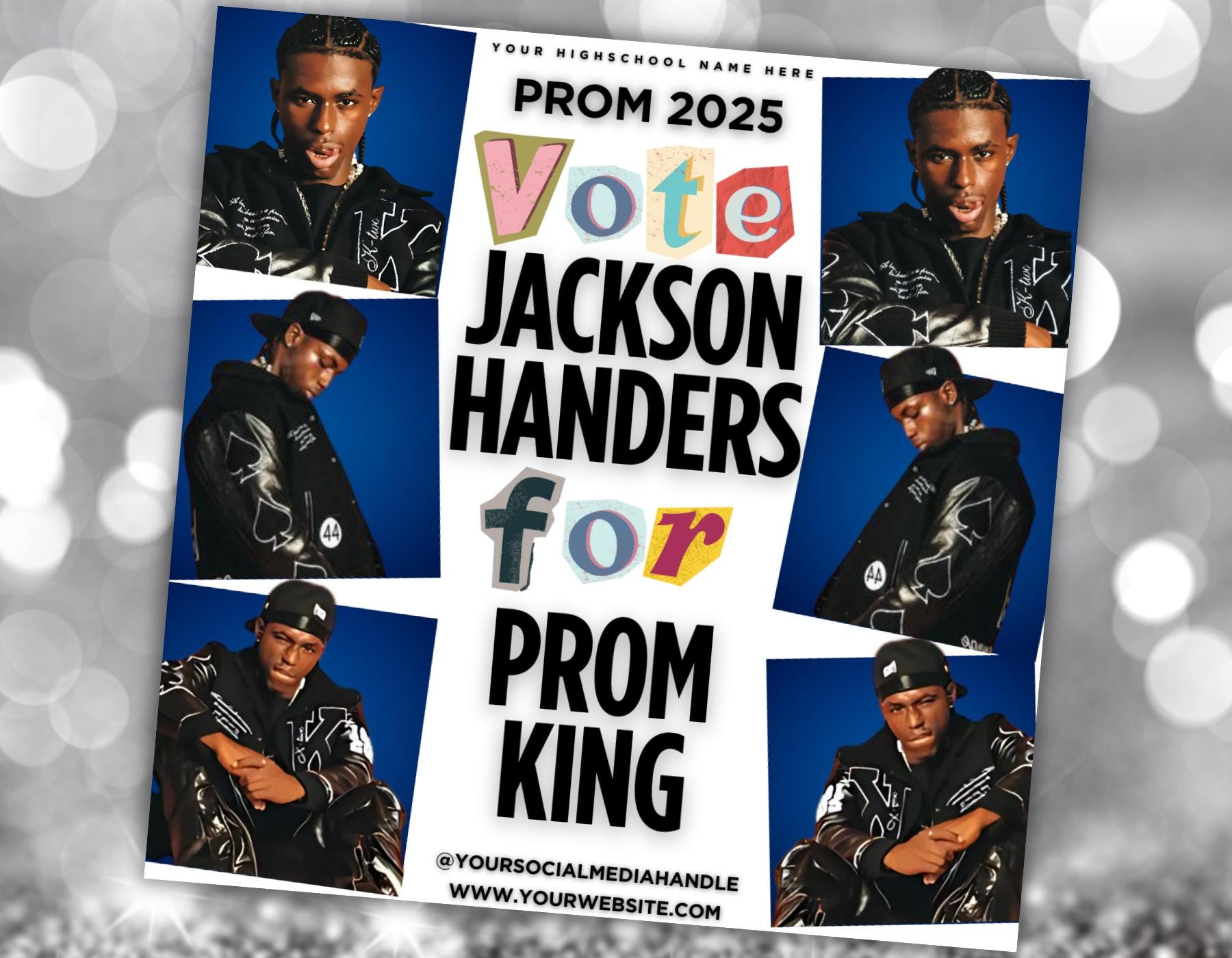 Homecoming Flyer, DIY Flyer Template Design, Homecoming King Flyer ...