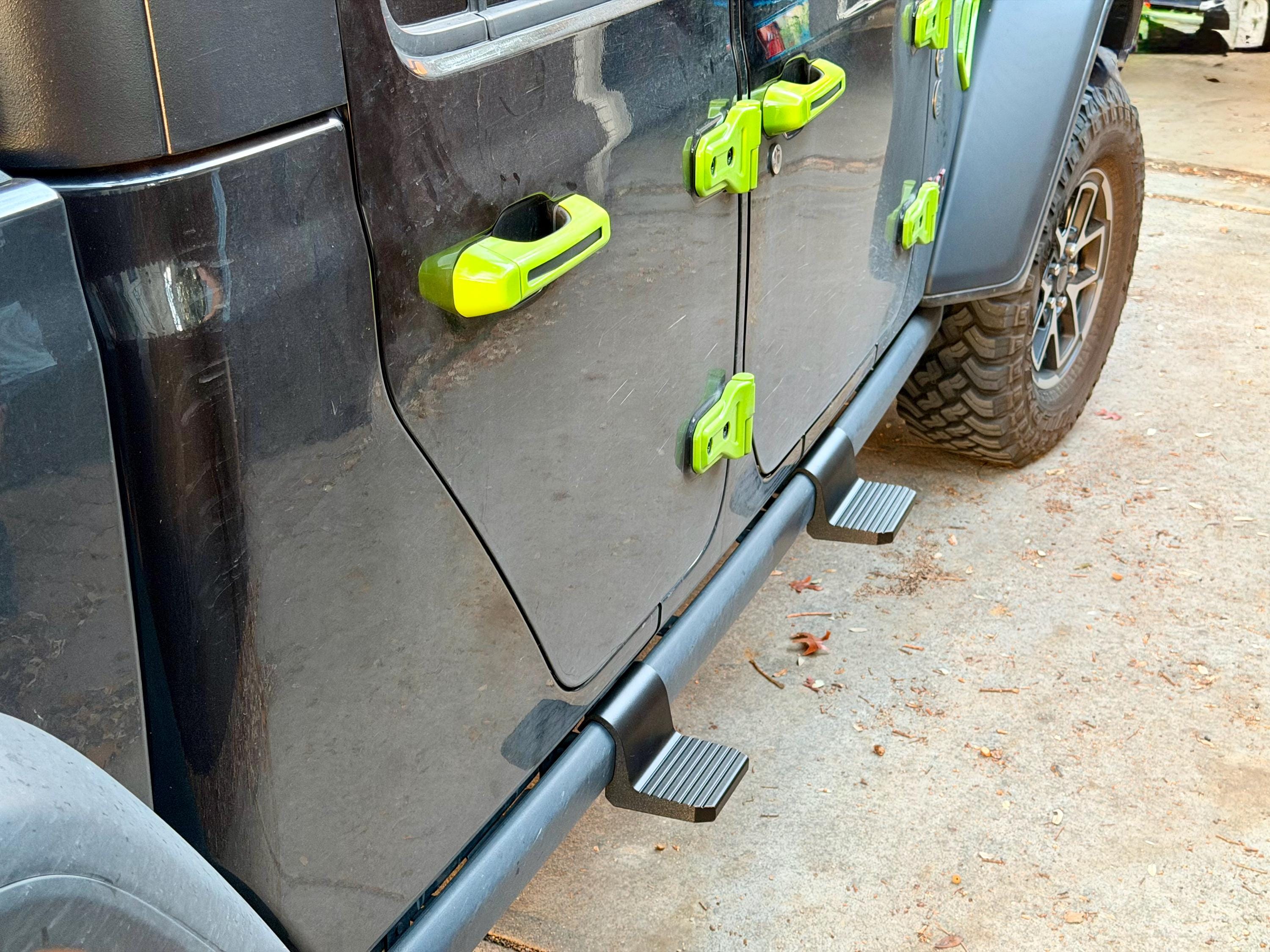 Wrangler / Gladiator Side Steps: Rockloks Snap-on, 30 Second Tool-free ...