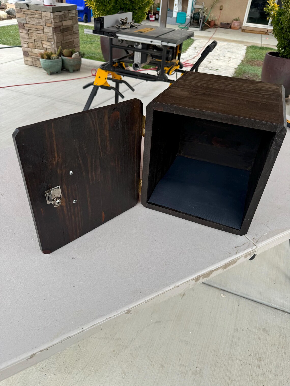 Wood Safe With Two Keys Choose Your Service Emblem Ie: Army, USMC, Navy ...