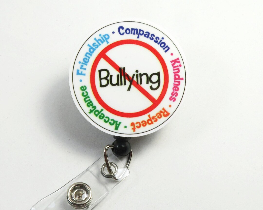 Bullying Stop Badge Reel, Acrylic Badge Reel, Retractable Badge Reel ...
