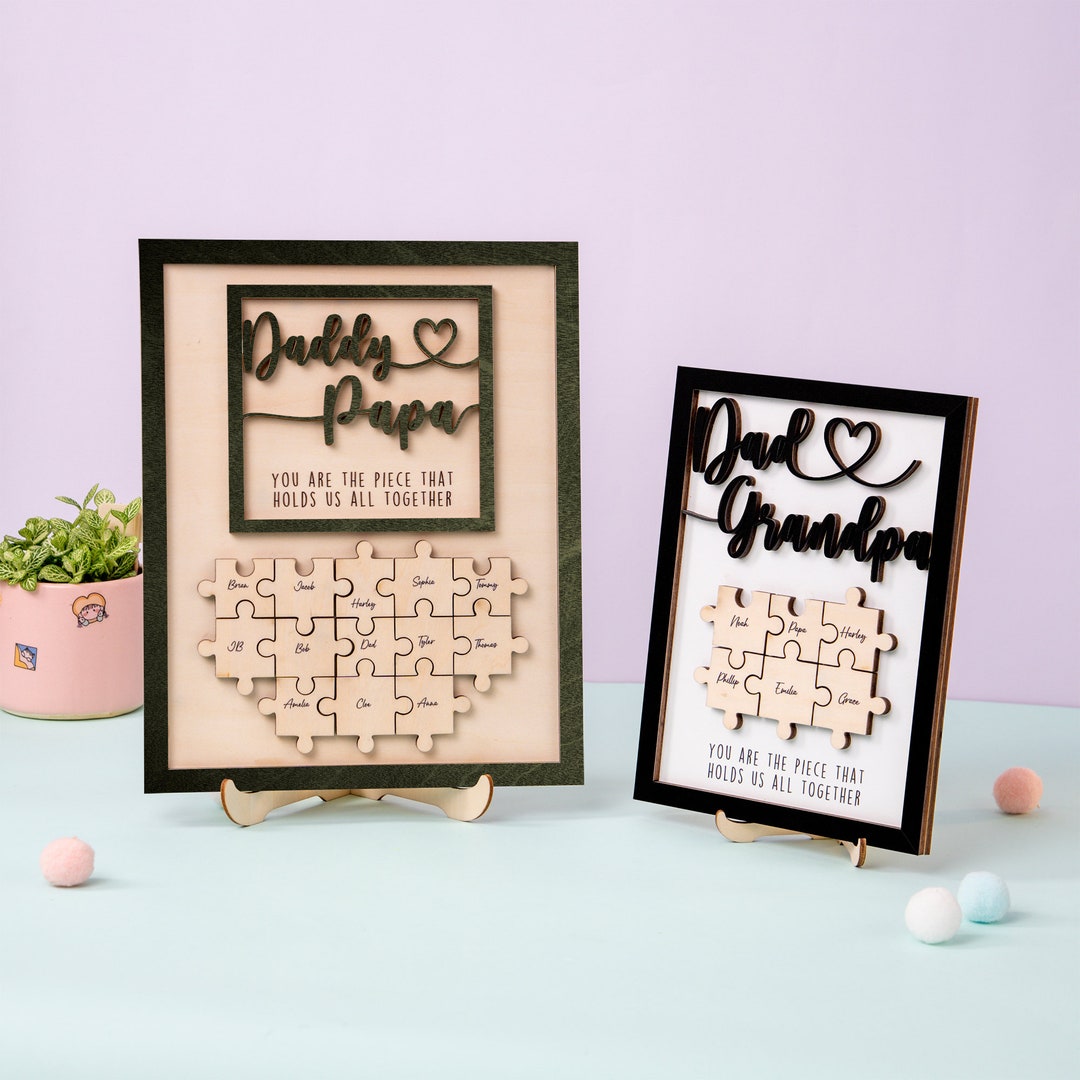 Personalized Fathers Day Puzzle Sign, Custom Gift for Dad, You Are the ...