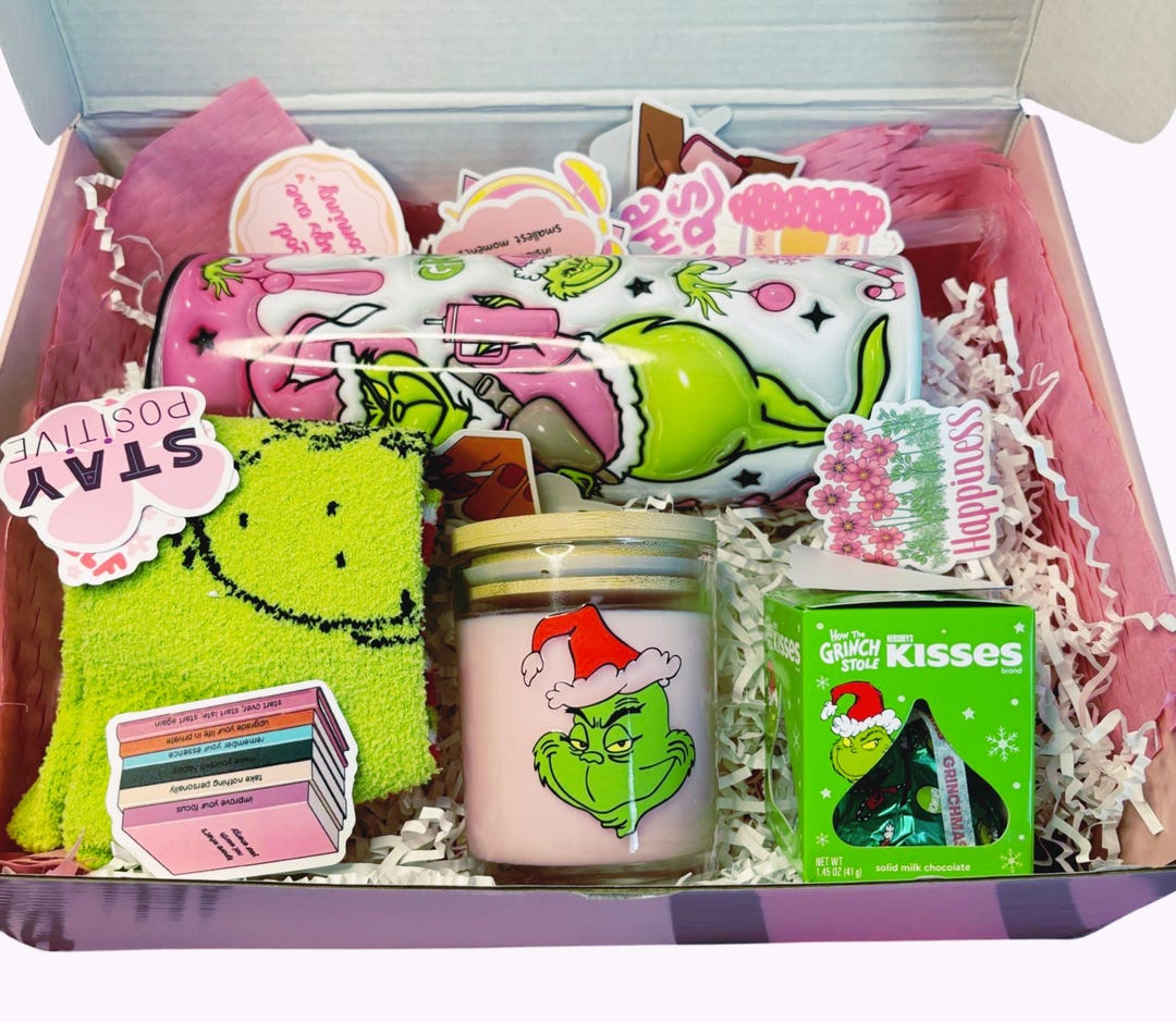 Grinch Gift Box - Etsy