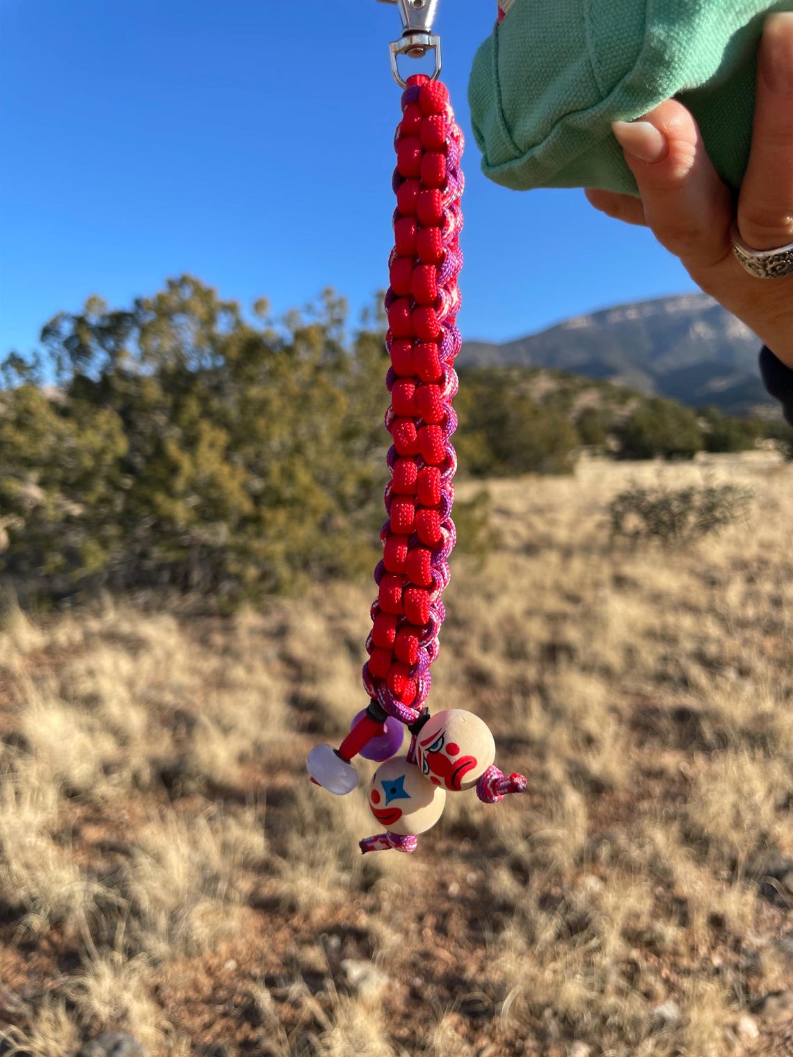 Boondoggle Camp Paracord Miu Miu Style Woven Keychain - Etsy