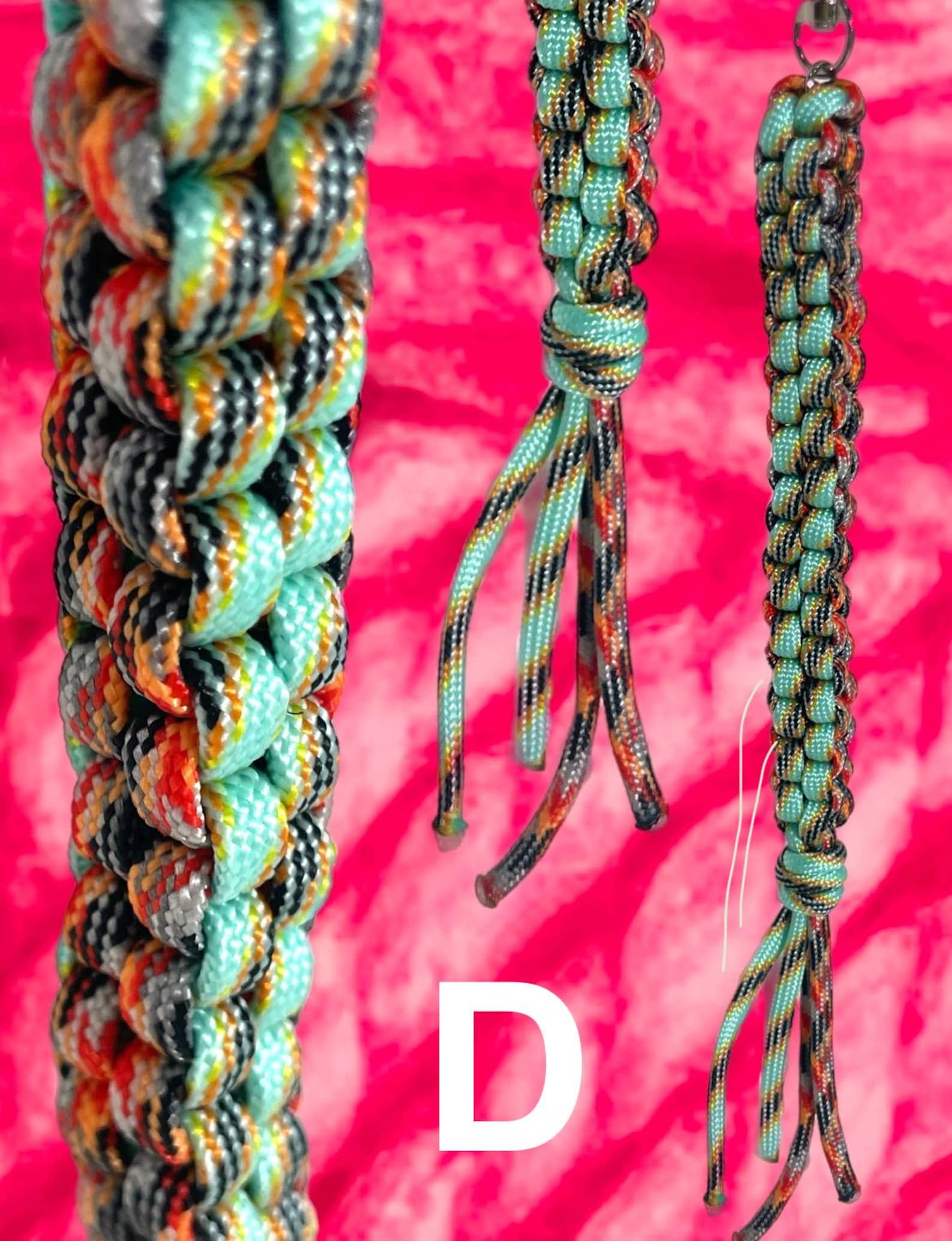 Boondoggle Camp Paracord Miu Miu Style Woven Keychain - Etsy