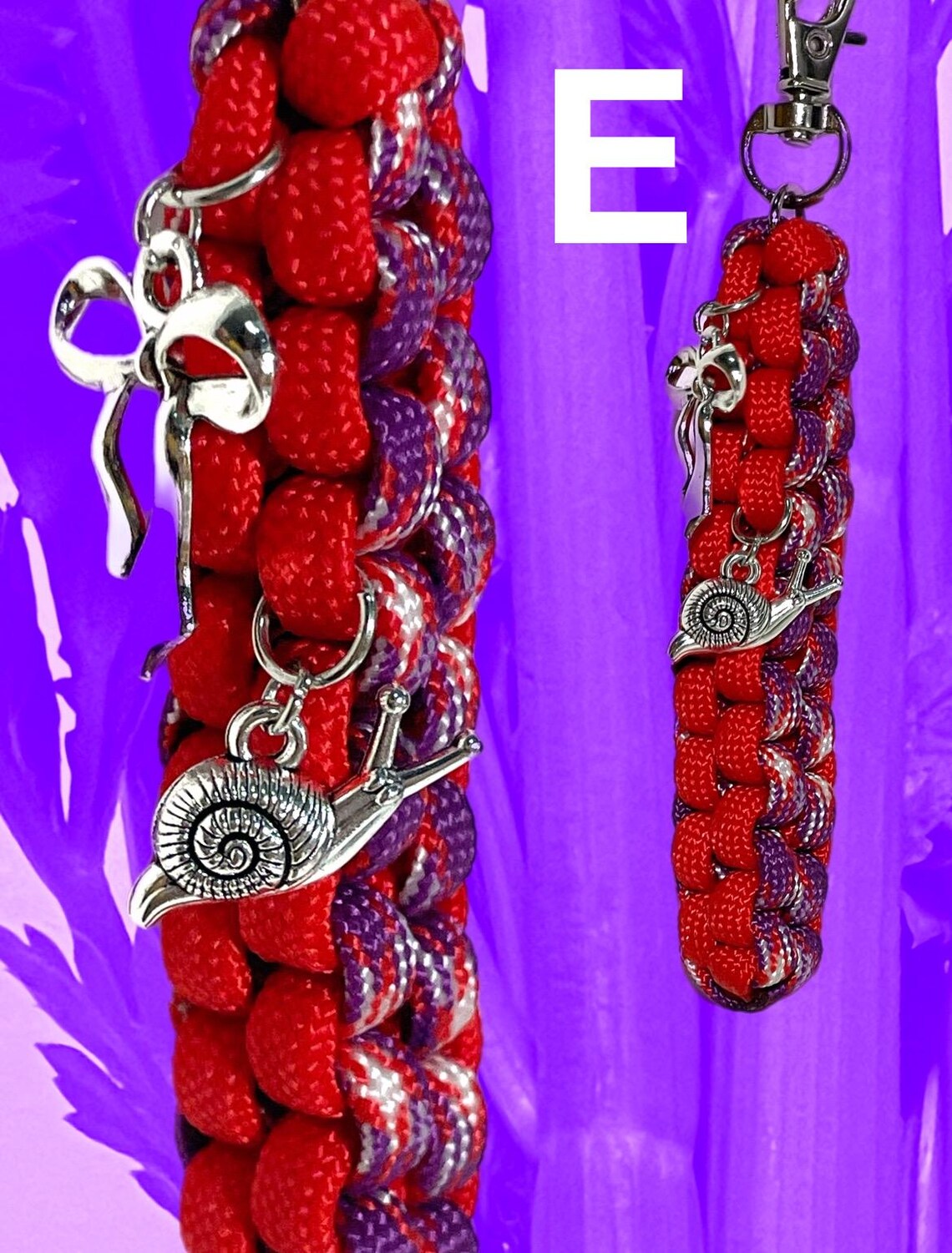 Boondoggle Camp Paracord Miu Miu Style Woven Keychain - Etsy