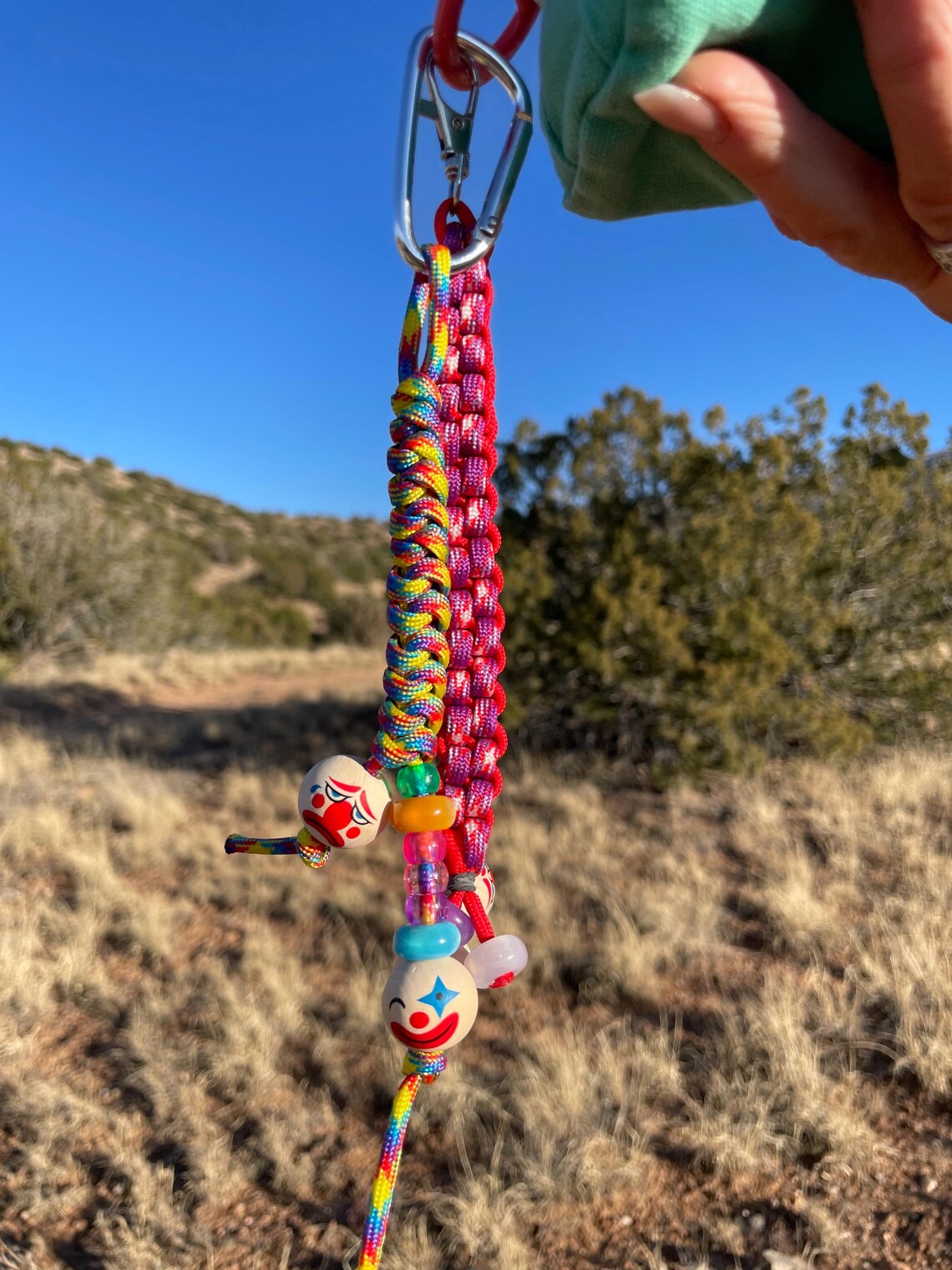 Boondoggle Camp Paracord Miu Miu Style Woven Keychain - Etsy