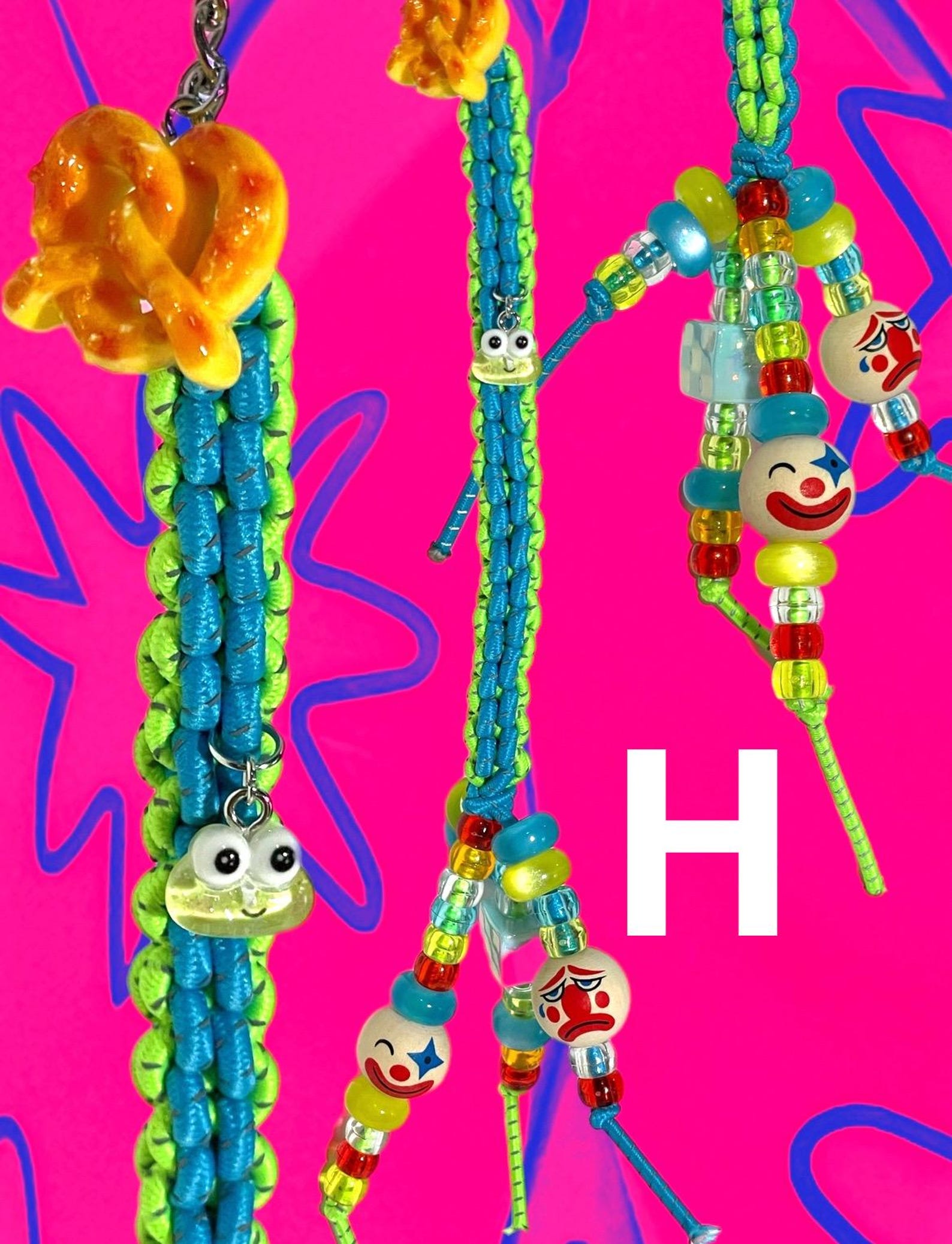 Boondoggle Camp Paracord Miu Miu Style Woven Keychain - Etsy